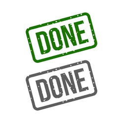 Square grunge red done stamp Royalty Free Vector Image