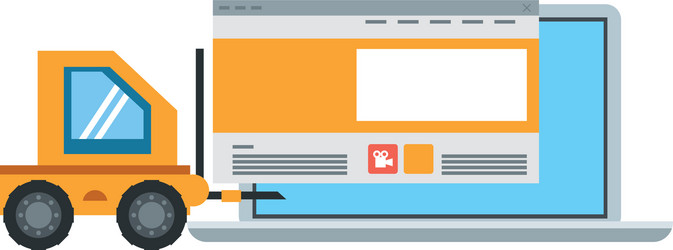 Maintenance support technology web cartoon Vector Image