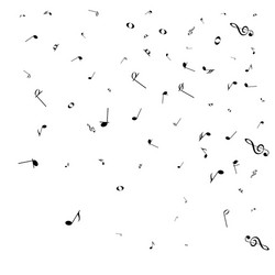 Music notes mensural musical notation black Vector Image