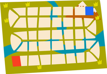 Colorful board game template Royalty Free Vector Image