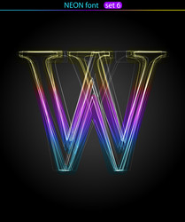 Smoke font letter w Royalty Free Vector Image - VectorStock