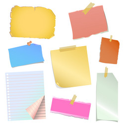 Post it note paper Royalty Free Vector Image - VectorStock