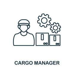 Cargo loading icon simple Royalty Free Vector Image