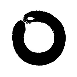 Black enso symbol Royalty Free Vector Image - VectorStock