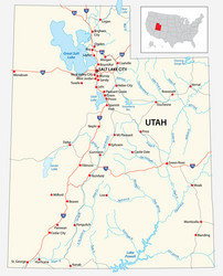 Us interstate highway map Royalty Free Vector Image