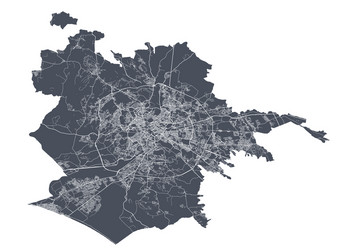 Map rome street art poster Royalty Free Vector Image