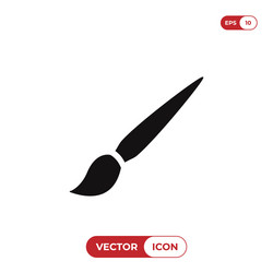 Paint brush icon cartoon style Royalty Free Vector Image