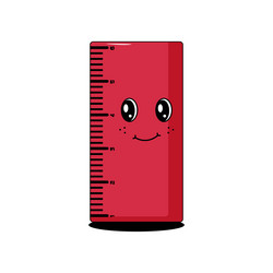 Back to school cartoon characters eraser Vector Image