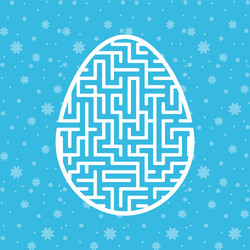 Color labyrinth egg kids worksheets activity page Vector Image