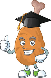 Graduation sesame chicken isolated Royalty Free Vector Image