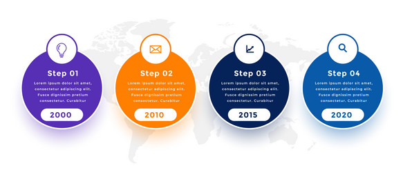 Progress bar infographic design chart numbers Vector Image