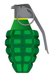 Hand grenade outline Royalty Free Vector Image