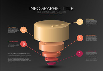 Infographic layers template Royalty Free Vector Image