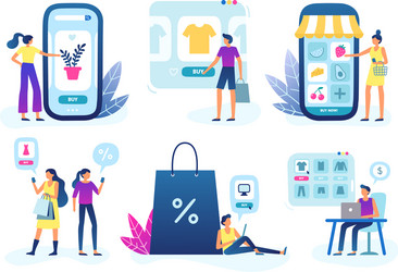 Online personal teacher website landing Royalty Free Vector