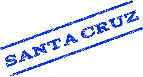 Santa cruz watermark stamp Royalty Free Vector Image