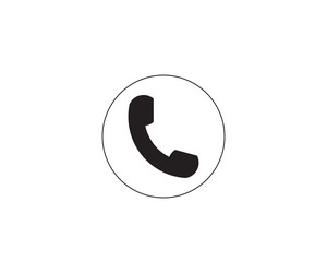 Simple call icon design template Royalty Free Vector Image