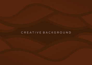Dark brown color wave background design gradient Vector Image