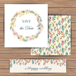 Save the date cards Royalty Free Vector Image - VectorStock