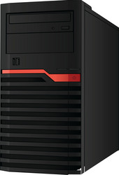 Red and black computer case isolated on white Vector Image