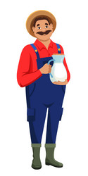 A milkman Royalty Free Vector Image - VectorStock