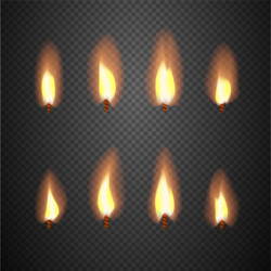 Cartoon fire flame sheet sprite animation Vector Image