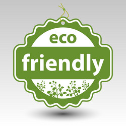 Eco friendly icons set ecologic product stamps Vector Image