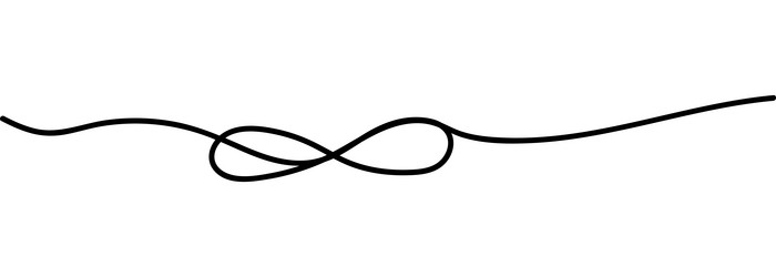 Infinity symbol drawing by one line drawing Vector Image