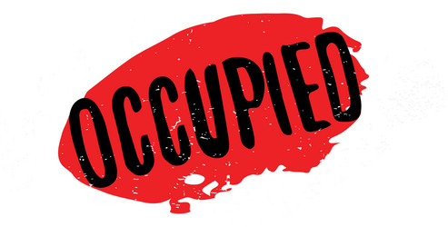 Occupied rubber stamp Royalty Free Vector Image