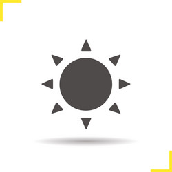 Keep away from direct sunlight symbol Royalty Free Vector