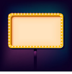 Night retro background with lights Royalty Free Vector Image