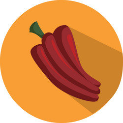 Pepper vegetable icon Royalty Free Vector Image