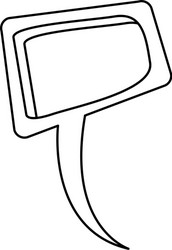 Silhouette square dialog box design Royalty Free Vector