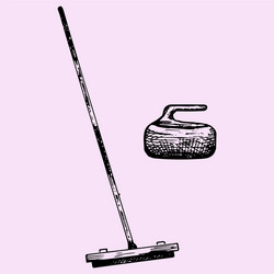 Curling Broom Vector Images (over 550)