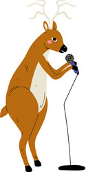 Animal Deer Microphone Vector Images (23)