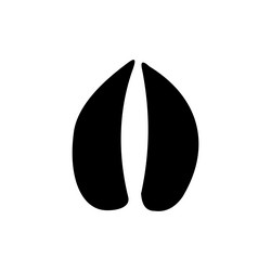 Deer moose elk animal footprints isolated traces Vector Image