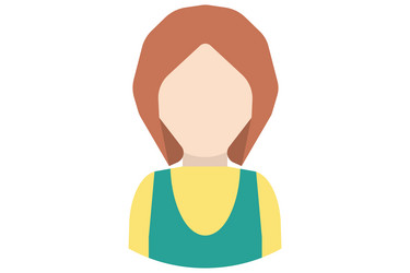 User avatar character cartoon in flat Royalty Free Vector