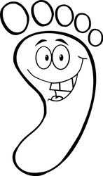 Cartoon feet Royalty Free Vector Image - VectorStock