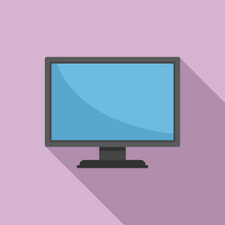 Monitor image icon flat digital display Royalty Free Vector