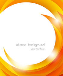 Colorful orange curve background design Royalty Free Vector