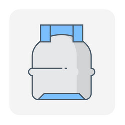 Icon gas cylinder propane tank outline lpg Vector Image