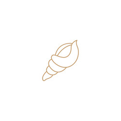 Beautiful shell icon logo design Royalty Free Vector Image