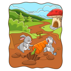 Rabbit Digging Vector Images (39)
