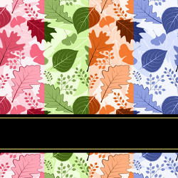 Autumn transparent leaves fall season background Vector Image