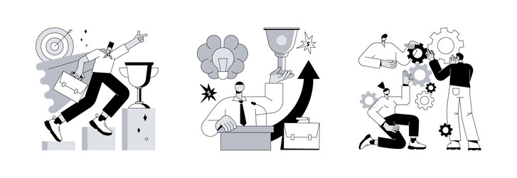 Employee efficiency abstract concept Royalty Free Vector