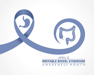 Irritable bowel syndrome awareness month Vector Image