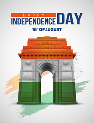 India gate new delhi indian most famous sight Vector Image
