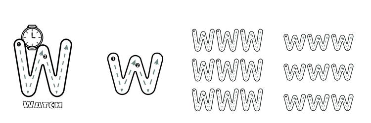 Letter r trace uppercase and lowercase abc Vector Image