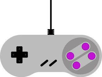 Top view of a videogame joystick Royalty Free Vector Image