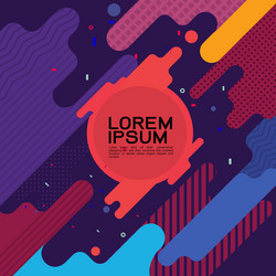 Abstract flat dynamic background design movement Vector Image