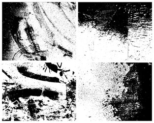 Grunge textures pack grit texture rough Royalty Free Vector